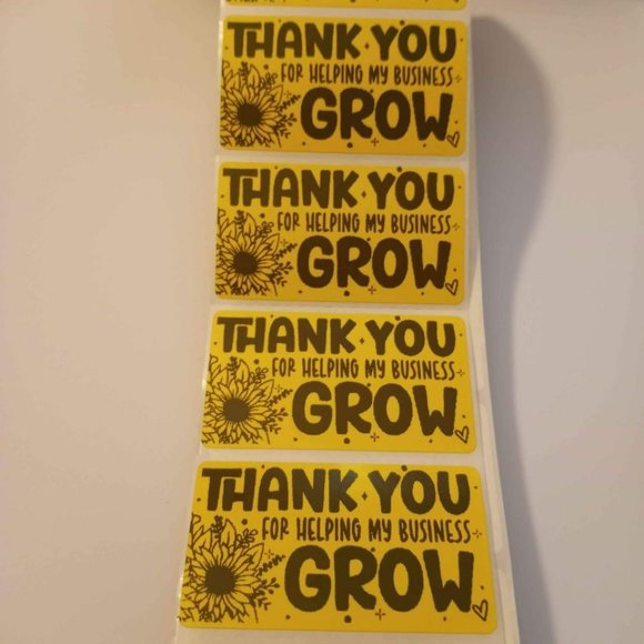 Hand Crafted | Office | 0 Thank You Shipping Labels Thermal Packaging ...